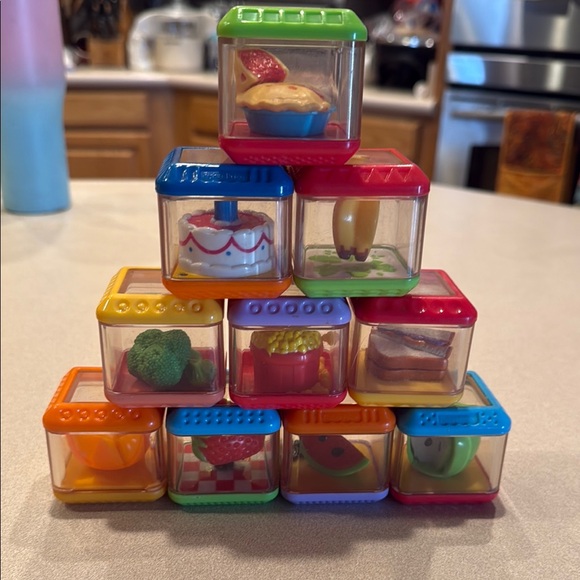 Fisher-Price | Toys | Fisher Price Vintage Food Building Blocks | Poshmark